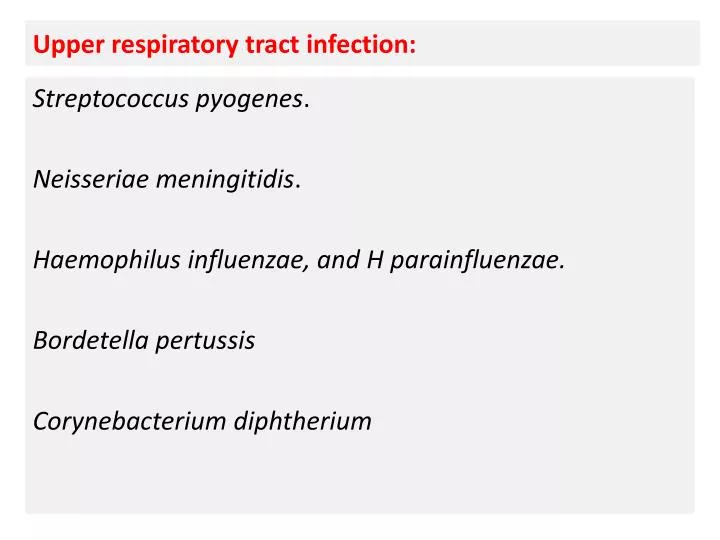 PPT - Upper respiratory tract infection: PowerPoint Presentation, free ...