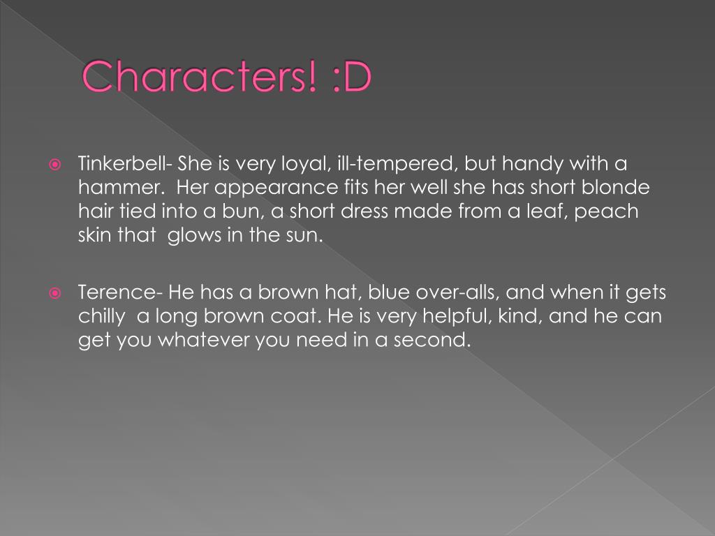 PPT - Tink, north of Neverland Author- Kiki Thorpe Date/Year published ...