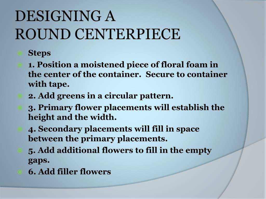 PPT - Designing Centerpieces and Holiday Arrangements PowerPoint ...