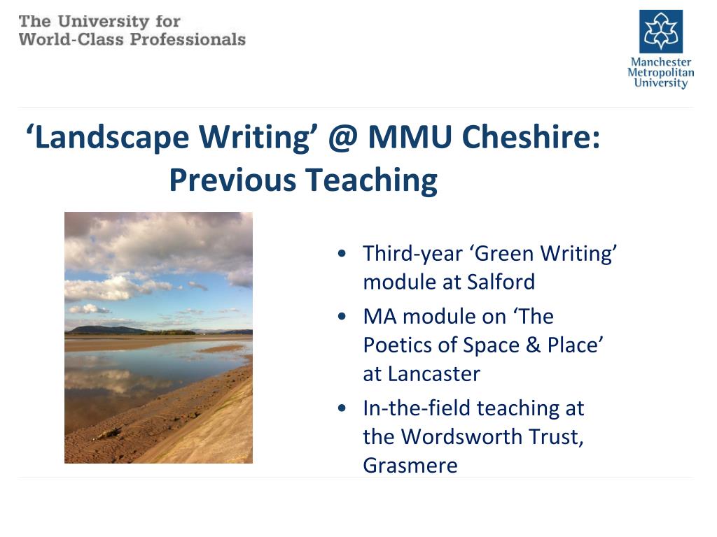 PPT - Teaching Landscape Writing: Interdisciplinary Approaches ...