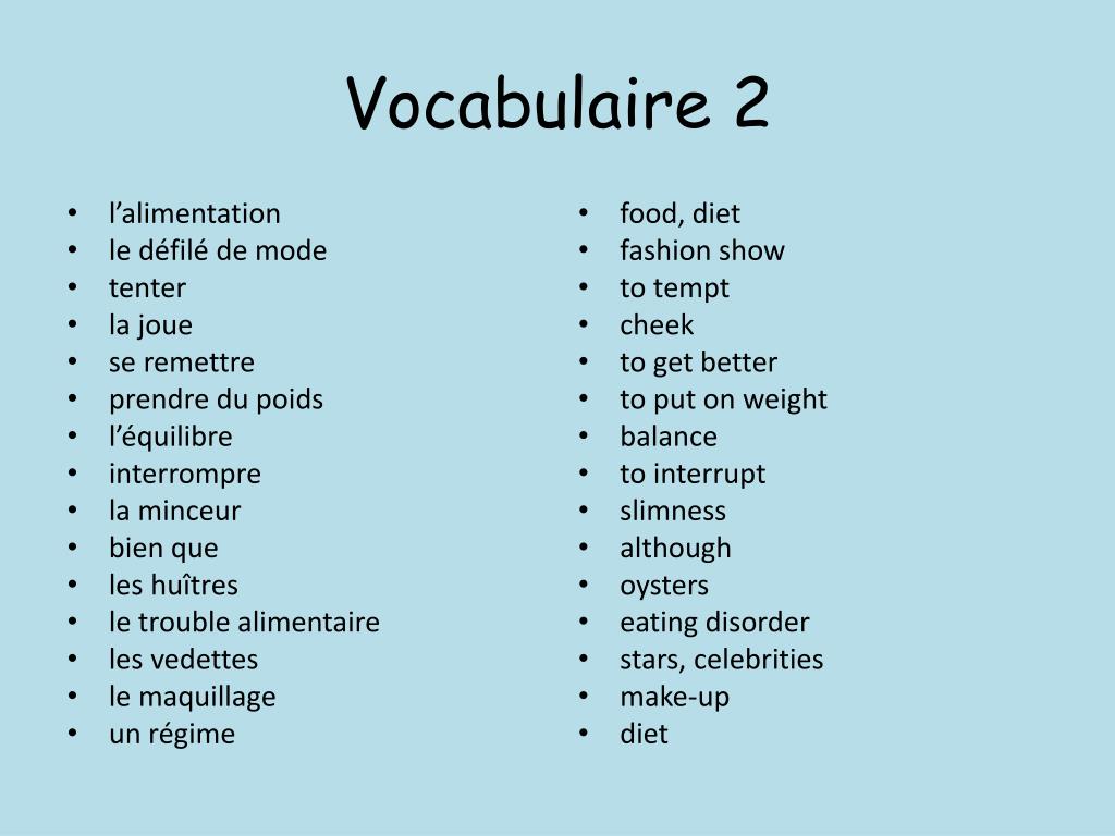 PPT - La vie saine La santé et le bien-être PowerPoint Presentation ...