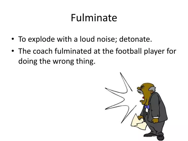 PPT - Fulminate PowerPoint Presentation, free download - ID:2156082