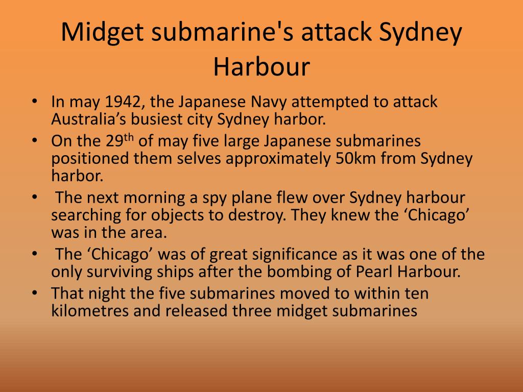 PPT - Japanese Midget submarine attack on Sydney Harbour 1942 ...
