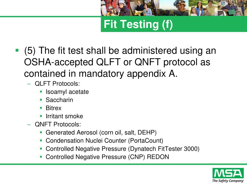 PPT - Major Requirements of OSHA Respiratory Protection Standard 29 CFR ...