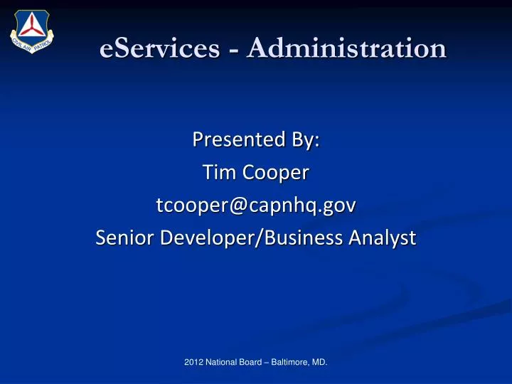 PPT - eServices - Administration PowerPoint Presentation, free download ...