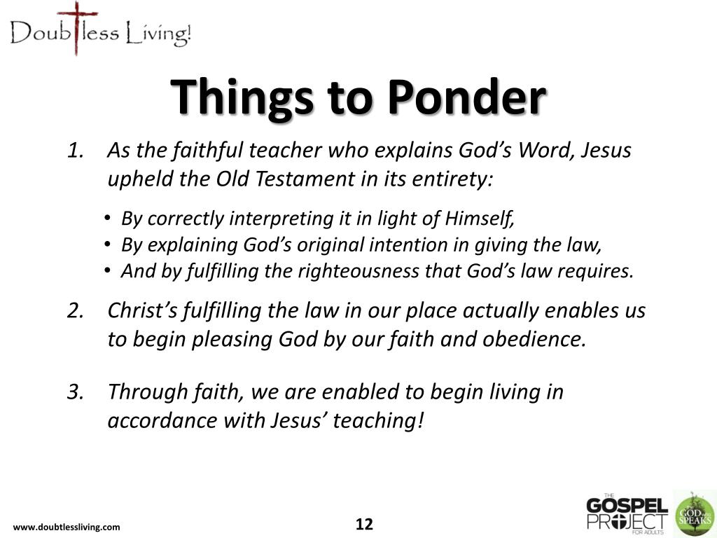 PPT - Jesus The Faithful Teacher Who Explains and Fulfills God’s Word ...