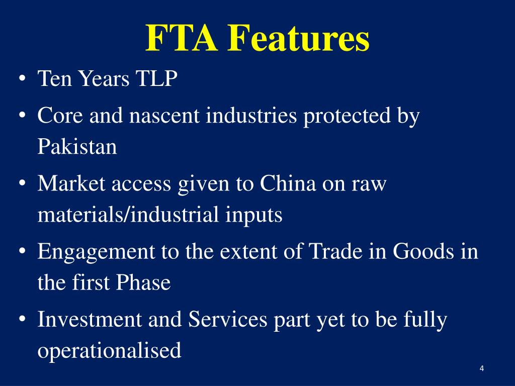 PPT - 2 ND PHASE OF CHINA PAKISTAN–FTA (CPFTA) PowerPoint Presentation ...