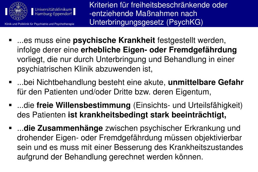 PPT - Psychiatrische Notfälle und deren Behandlung (ICD-10: F0-F9 ...