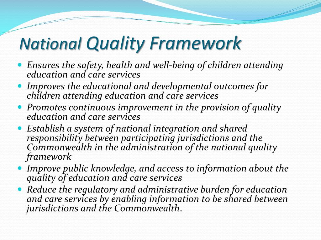 PPT - The Education and Care National Quality Standard in WA schools ...