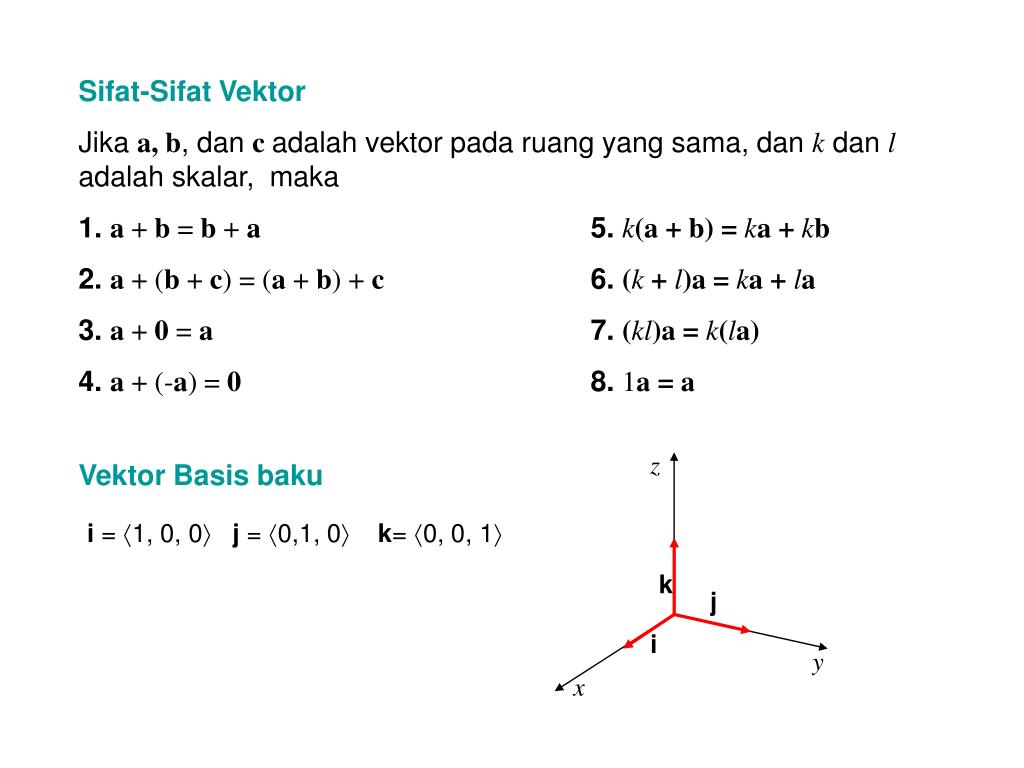 PPT - BAB 5 VEKTOR BIDANG DAN VEKTOR RUANG PowerPoint Presentation ...