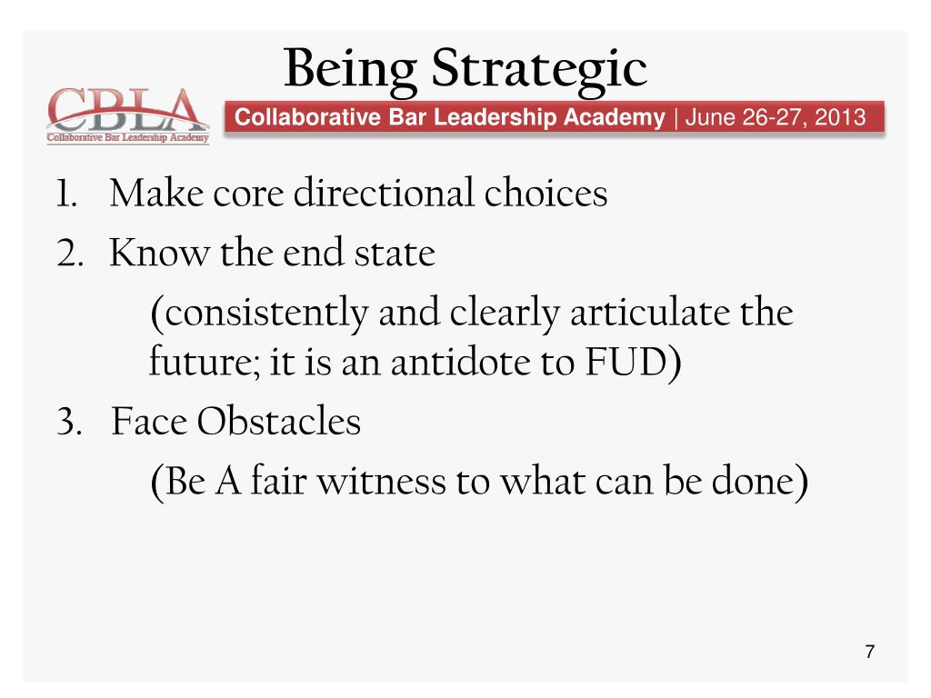 PPT - Leadership Toolbox: What You Need to Know about Being Strategic ...