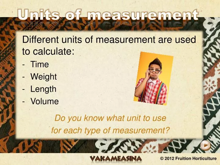 PPT - Units of measurement PowerPoint Presentation, free download - ID ...
