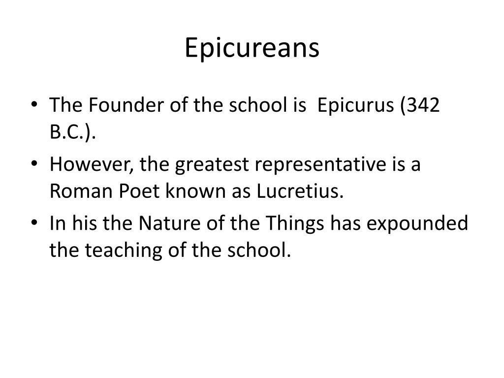 PPT - Political Theory in Greek Period : The Epicureans PowerPoint ...