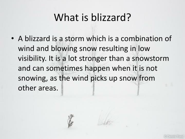 PPT - BLIZZARD PowerPoint Presentation - ID:2157776