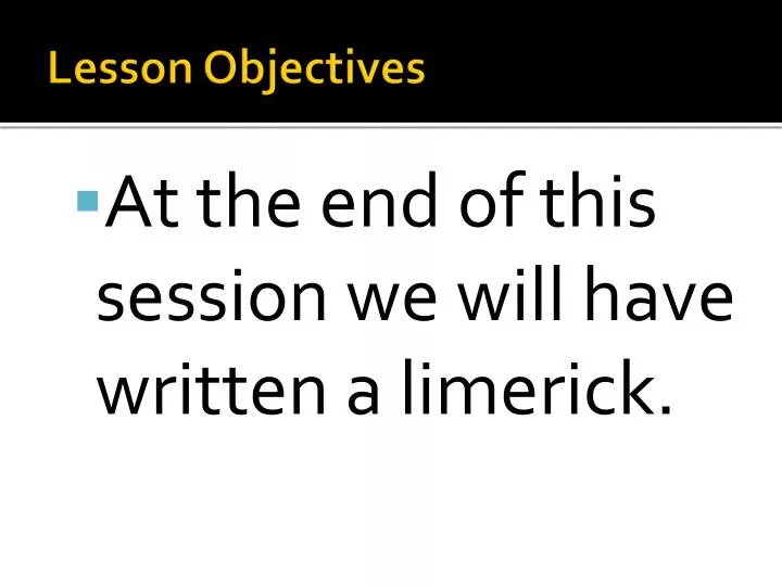 PPT - Lesson Objectives PowerPoint Presentation, free download - ID:2158068