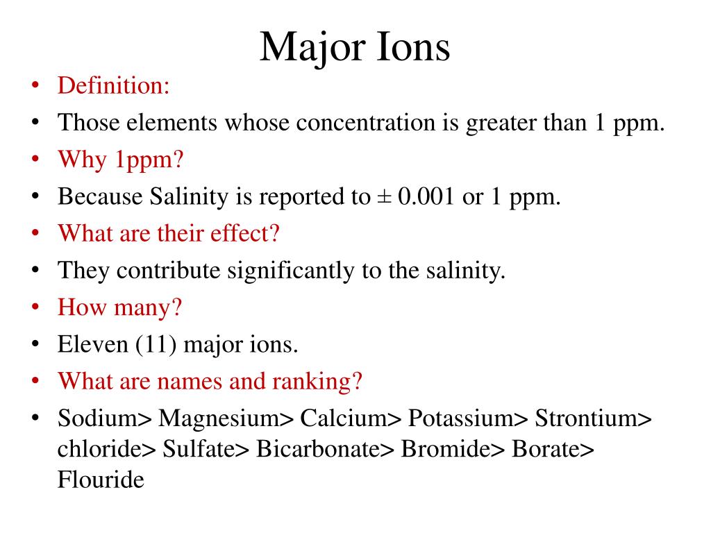 PPT - Marine Chemistry Chemical oceanography PowerPoint Presentation ...