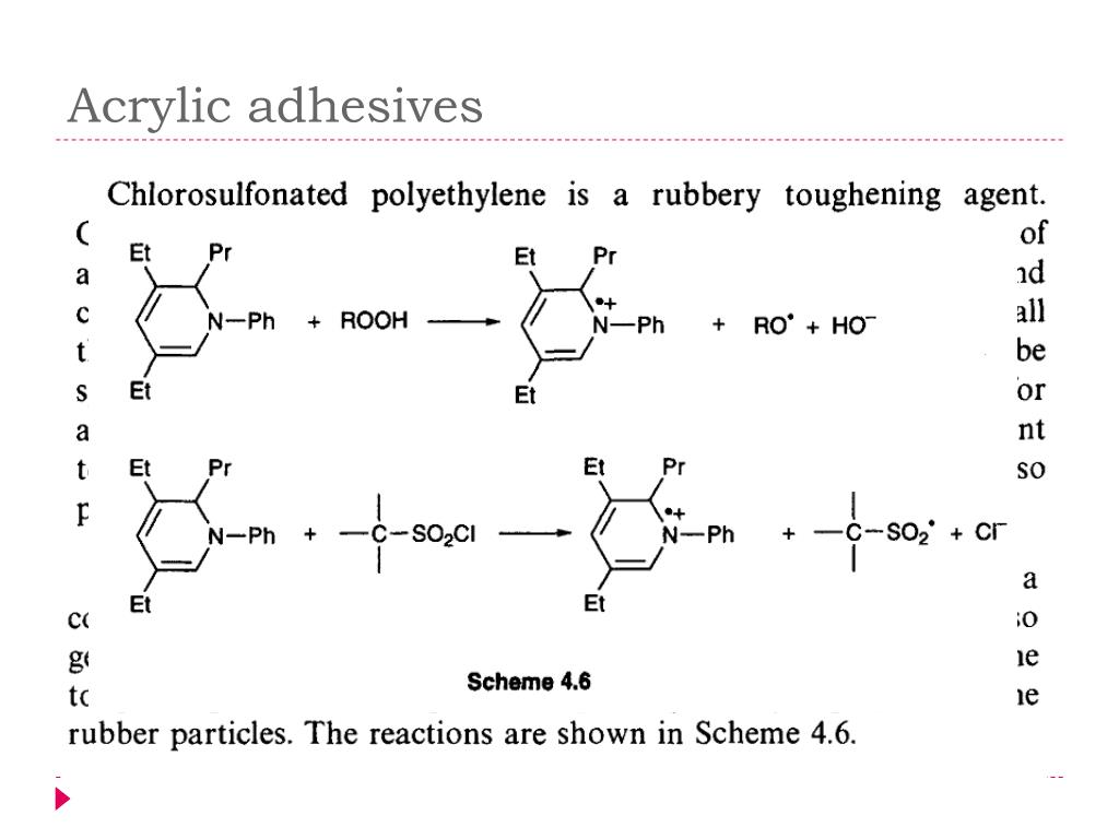 PPT - Adhesives which harden by chemical reactions PowerPoint ...