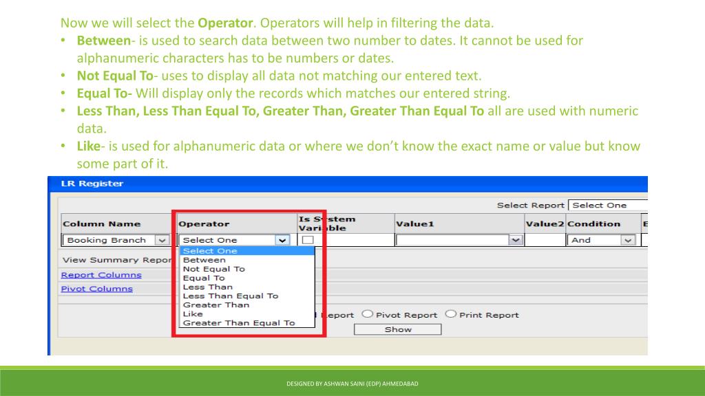 PPT - LR Register Report PowerPoint Presentation, free download - ID ...