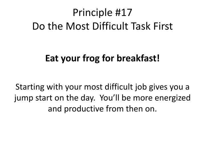 PPT - Eat that Frog! By Brian Tracy PowerPoint Presentation - ID:2158913