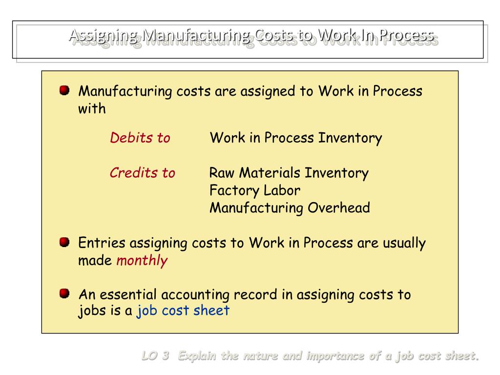 PPT - Understanding Cost Accumulation in Job Order Cost Accounting ...