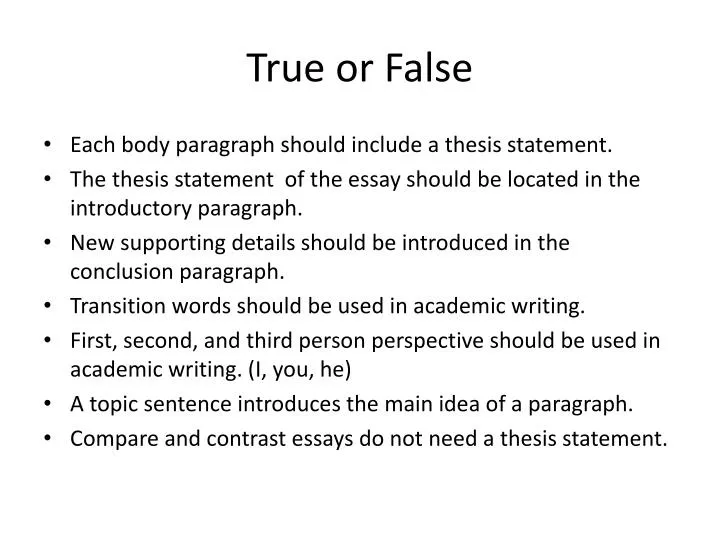 PPT - True or False PowerPoint Presentation, free download - ID:2159240
