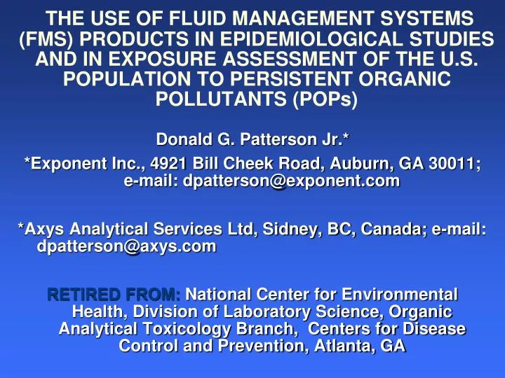 PPT - Donald G. Patterson Jr.* PowerPoint Presentation, free download ...