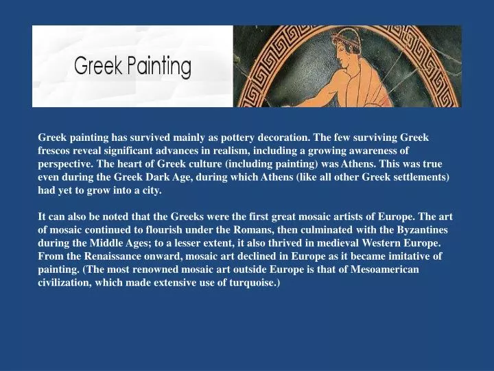 PPT - Dark Age Greek Painting • 1200-800 BC PowerPoint Presentation ...