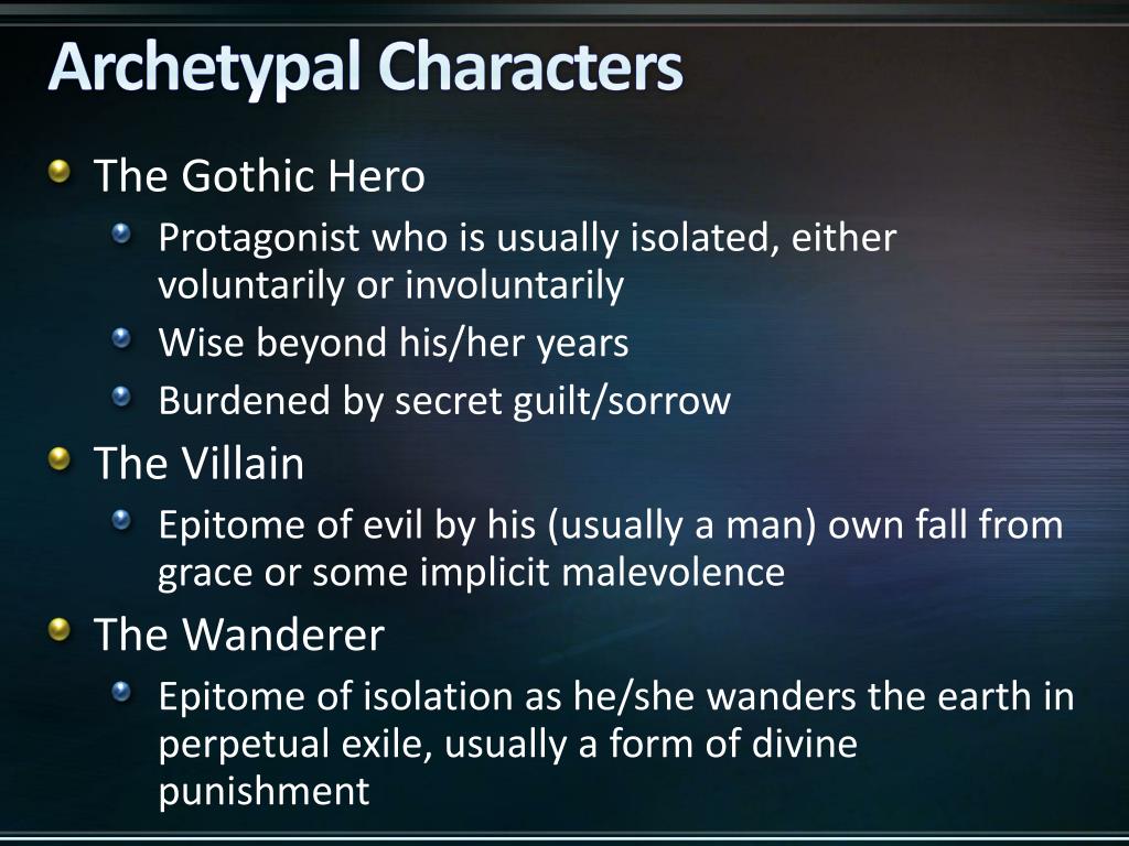 Gothic Character Archetypes Design Talk