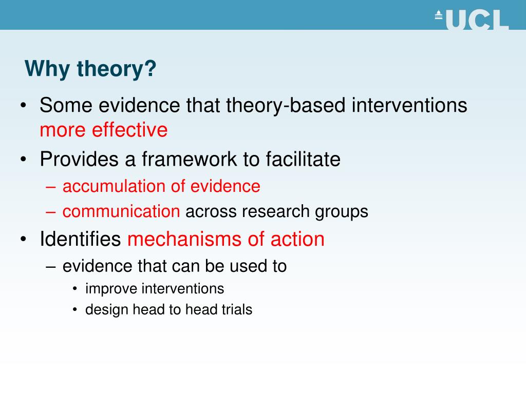 PPT - Applying theory to designing A&F interventions and evaluations in ...