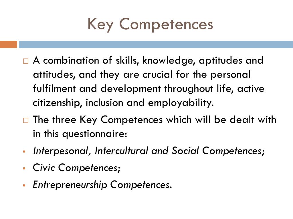 PPT - QUESTIONNAIRE ON ADULTS’ EDUCATION AND KEY COMPETENCES – ANALYSIS ...