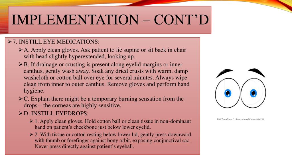 PPT - NUR 113: SKILL 21-4 INSTILLING EYE & EAR MEDICATIONS PowerPoint ...