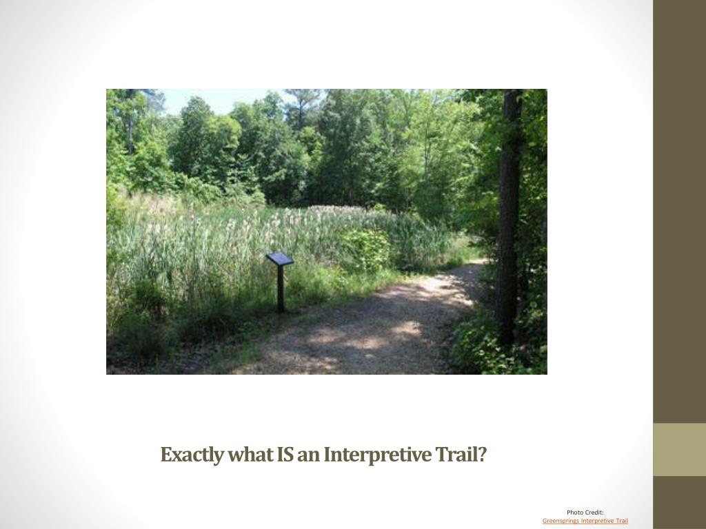PPT - Creating an Interpretive Trail: Active Learning with Technology ...