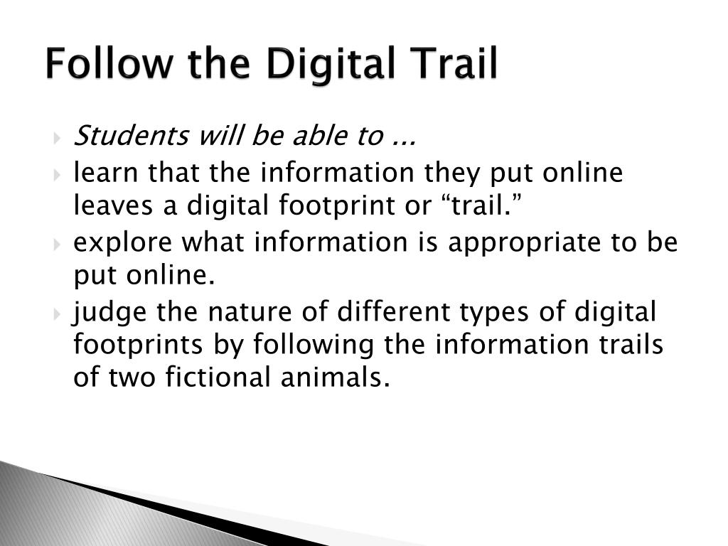 PPT - Follow the Digital Trail PowerPoint Presentation, free download ...