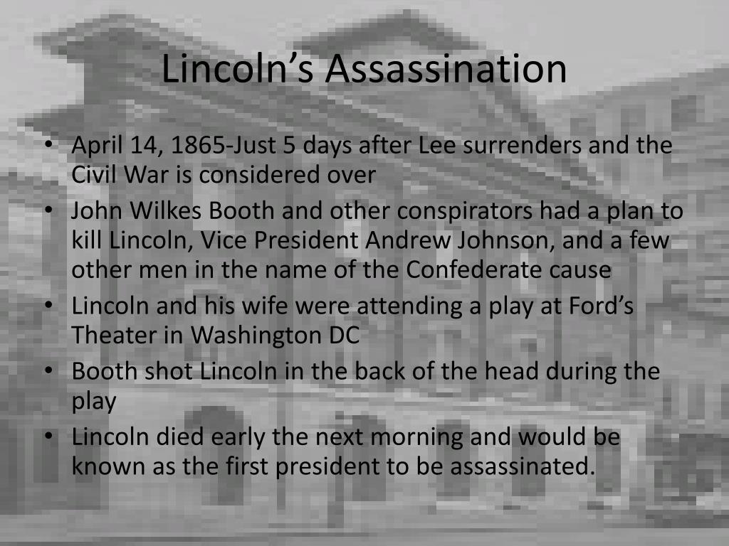 PPT - End of the Civil War and Abraham Lincoln PowerPoint Presentation ...