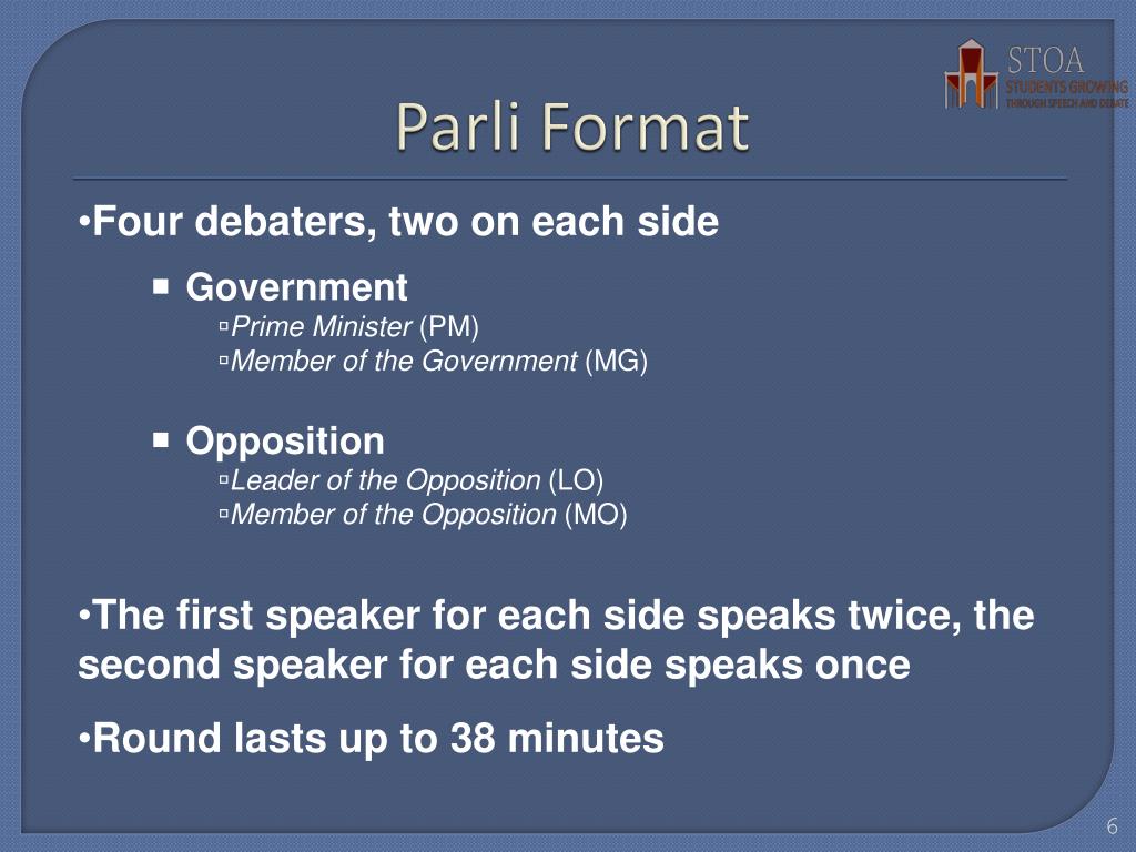 PPT - Parliamentary Debate Orientation Stoa Speech & Debate 2010-2011 ...