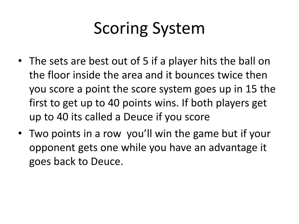 PPT - Rules and Regulations of an individual sport Tennis PowerPoint ...