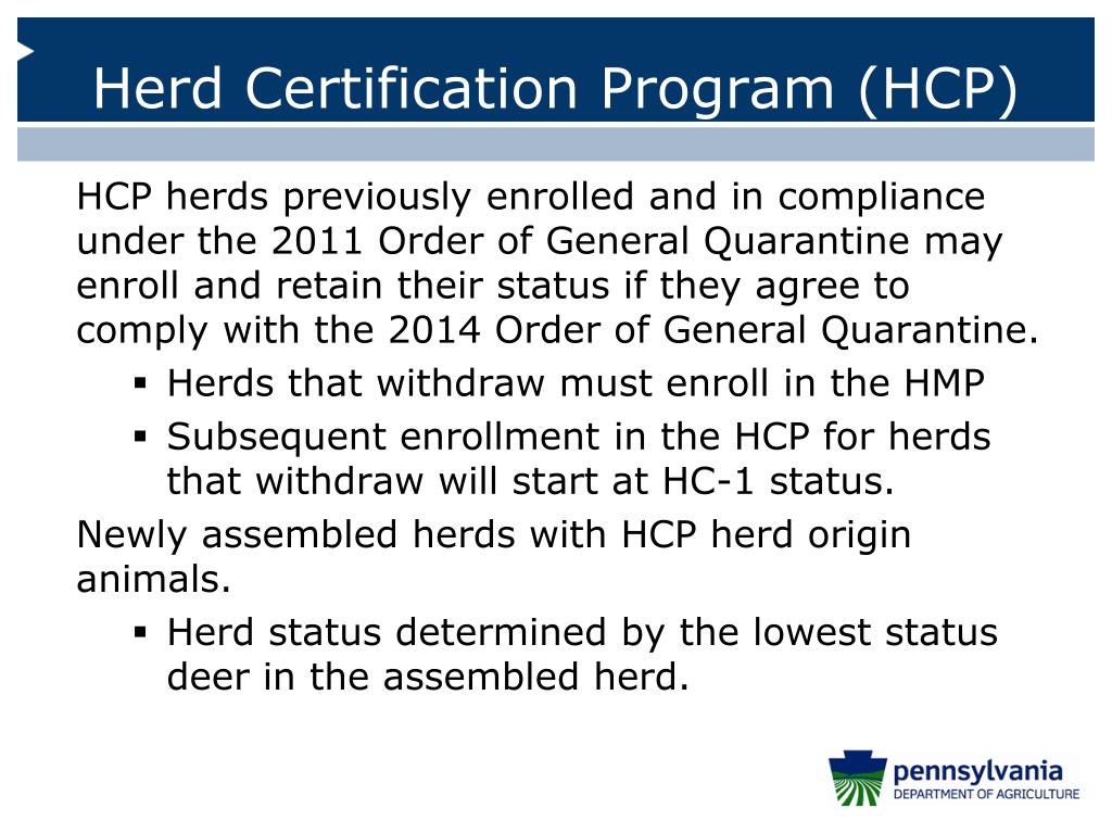 PPT - Chronic Wasting Disease 2014 Order of General Quarantine ...