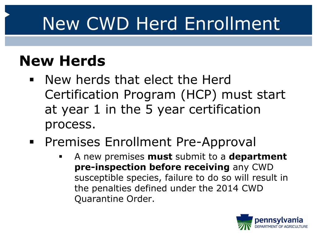 PPT - Chronic Wasting Disease 2014 Order of General Quarantine ...