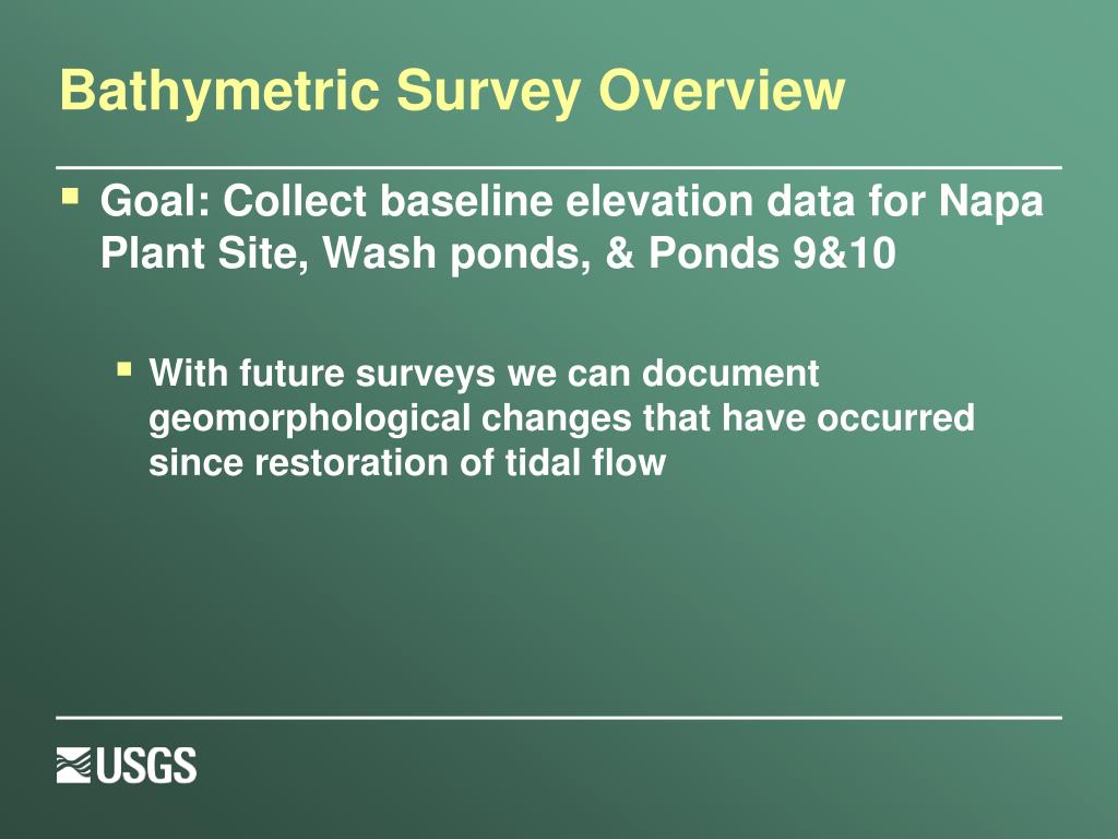 PPT - Bathymetric & Bird Surveys Ponds 9 & 10, Wash Ponds, and Napa ...