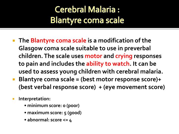 PPT - CEREBRAL MALARIA PowerPoint Presentation - ID:2163636