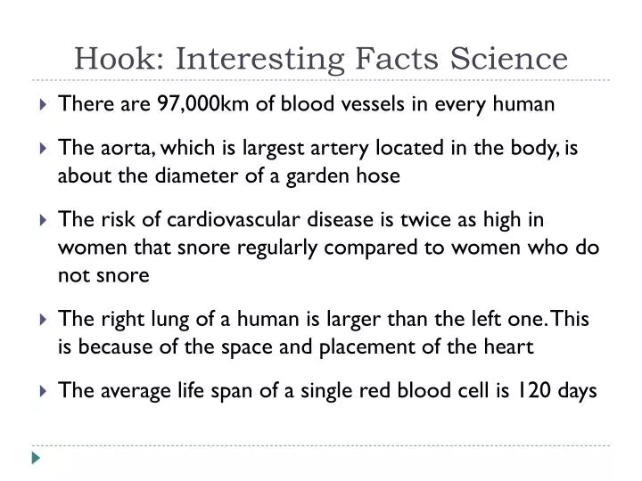 PPT - Hook: Interesting Facts Science PowerPoint Presentation, free ...