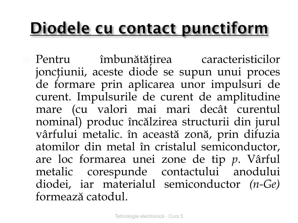 PPT - Tehnologia diodelor semiconductoare PowerPoint Presentation, free ...