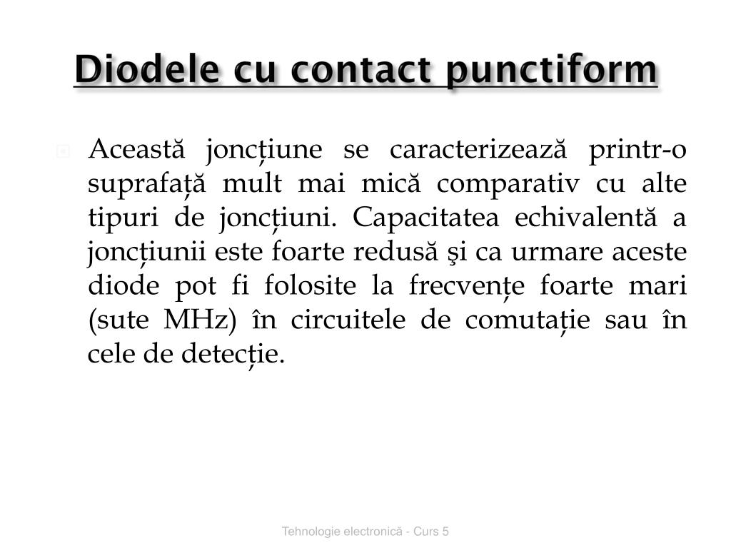 PPT - Tehnologia diodelor semiconductoare PowerPoint Presentation, free ...