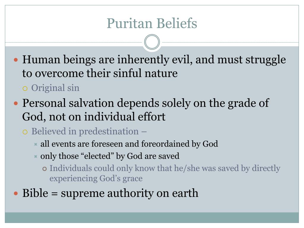PPT - From Colony To Country: 1620-1800 The Puritan Tradition ...