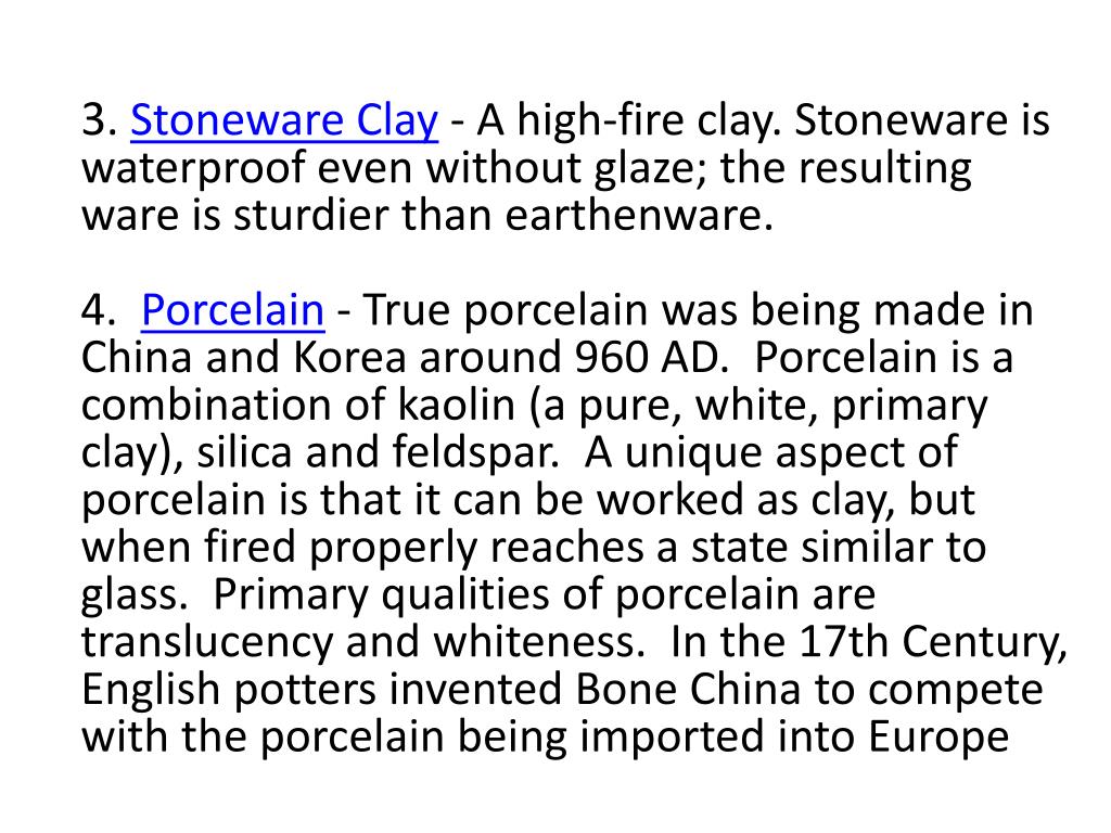 PPT - A Brief Ceramic History Clay has been used for many things ...