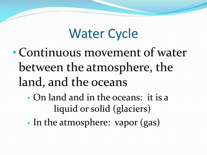 PPT - The Water Cycle and You PowerPoint Presentation - ID:2164096