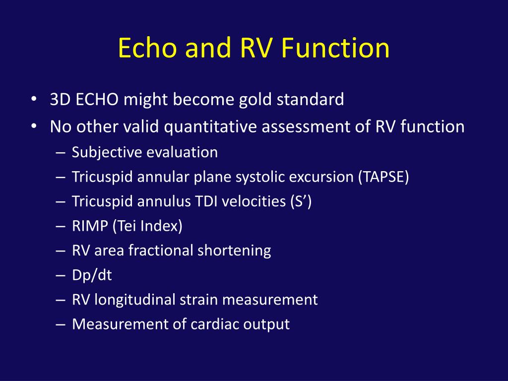 PPT - Role of the Echocardiogram in the Assessment of Pulmonary ...