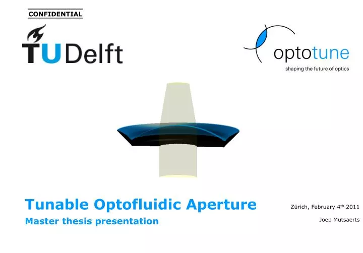 PPT - Tunable Optofluidic Aperture PowerPoint Presentation, free ...
