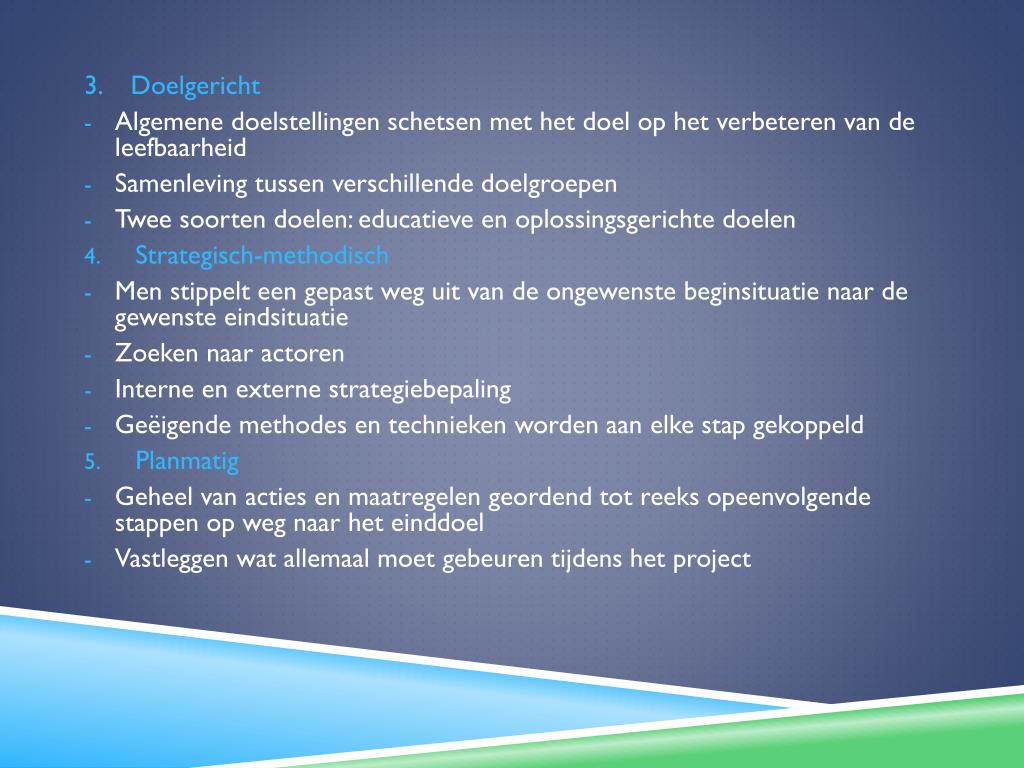 PPT - Projectmatig werken: een zakelijke aanpak voor nieuwe uitdagingen ...