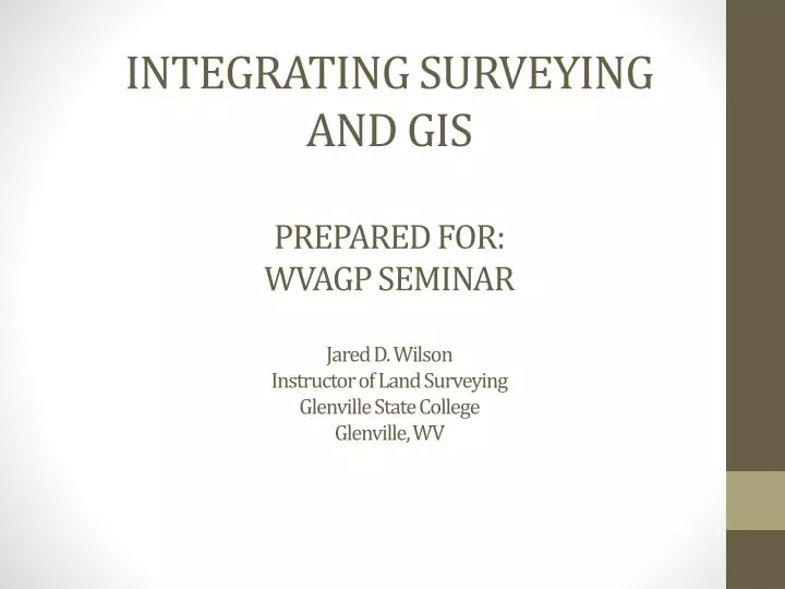 PPT - SURVEYING & GIS PowerPoint Presentation, free download - ID:2166353